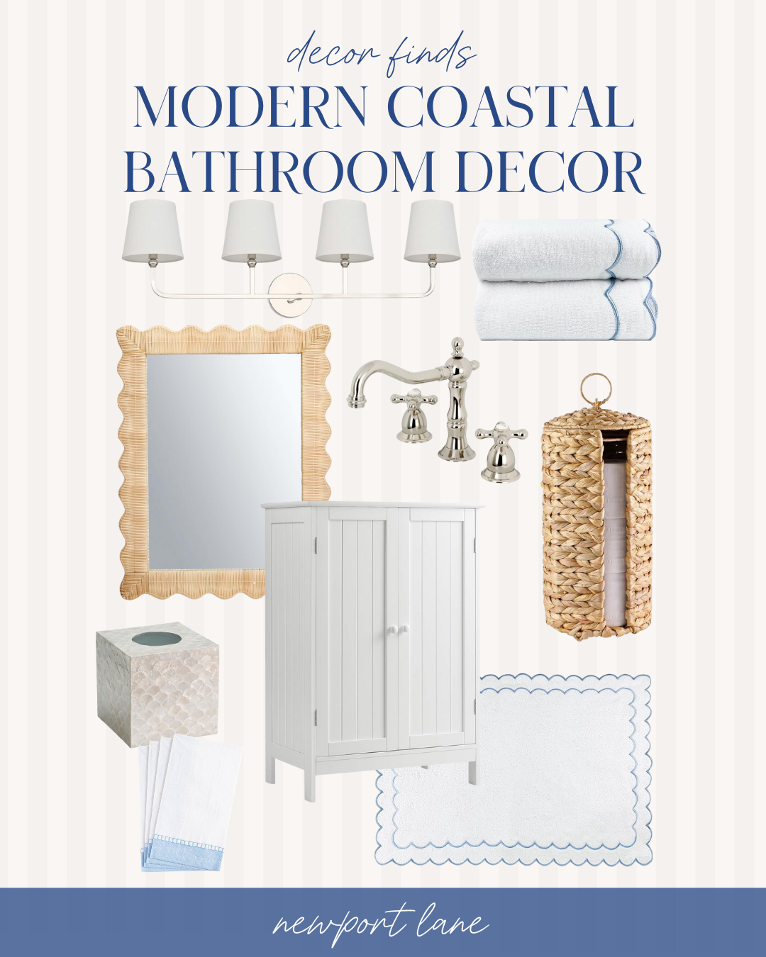 Modern Coastal Bathroom Ideas on a Budget | Newport Lane